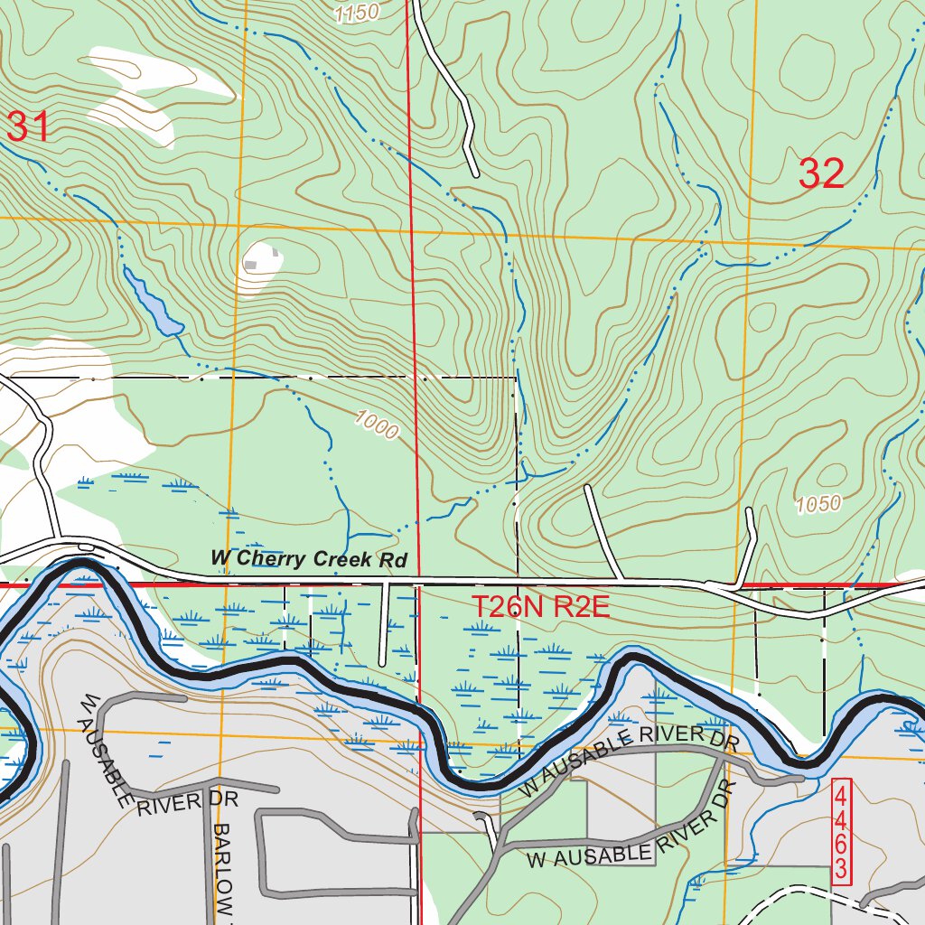 Mio, MI FSTopo Map by US Forest Service - Topo | Avenza Maps