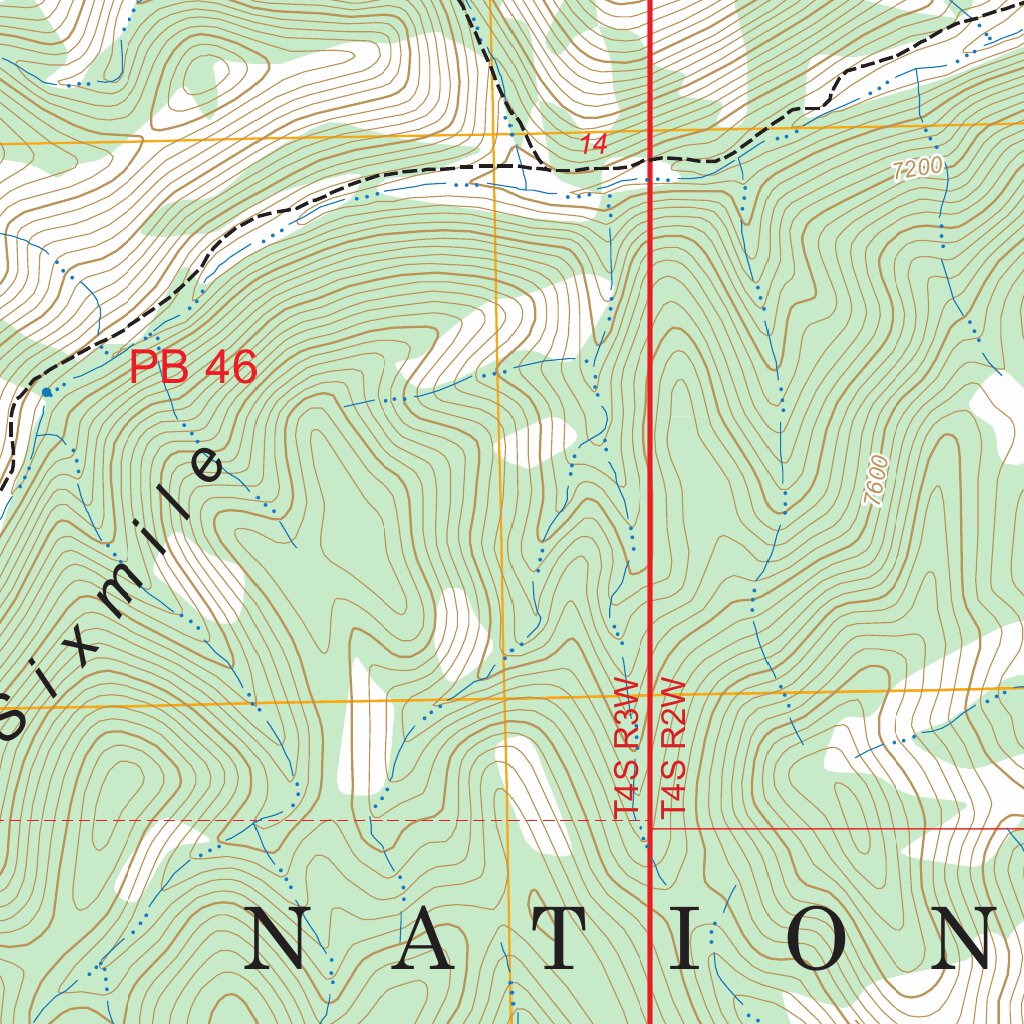Molino Peak, NM FSTopo Map by US Forest Service - Topo | Avenza Maps