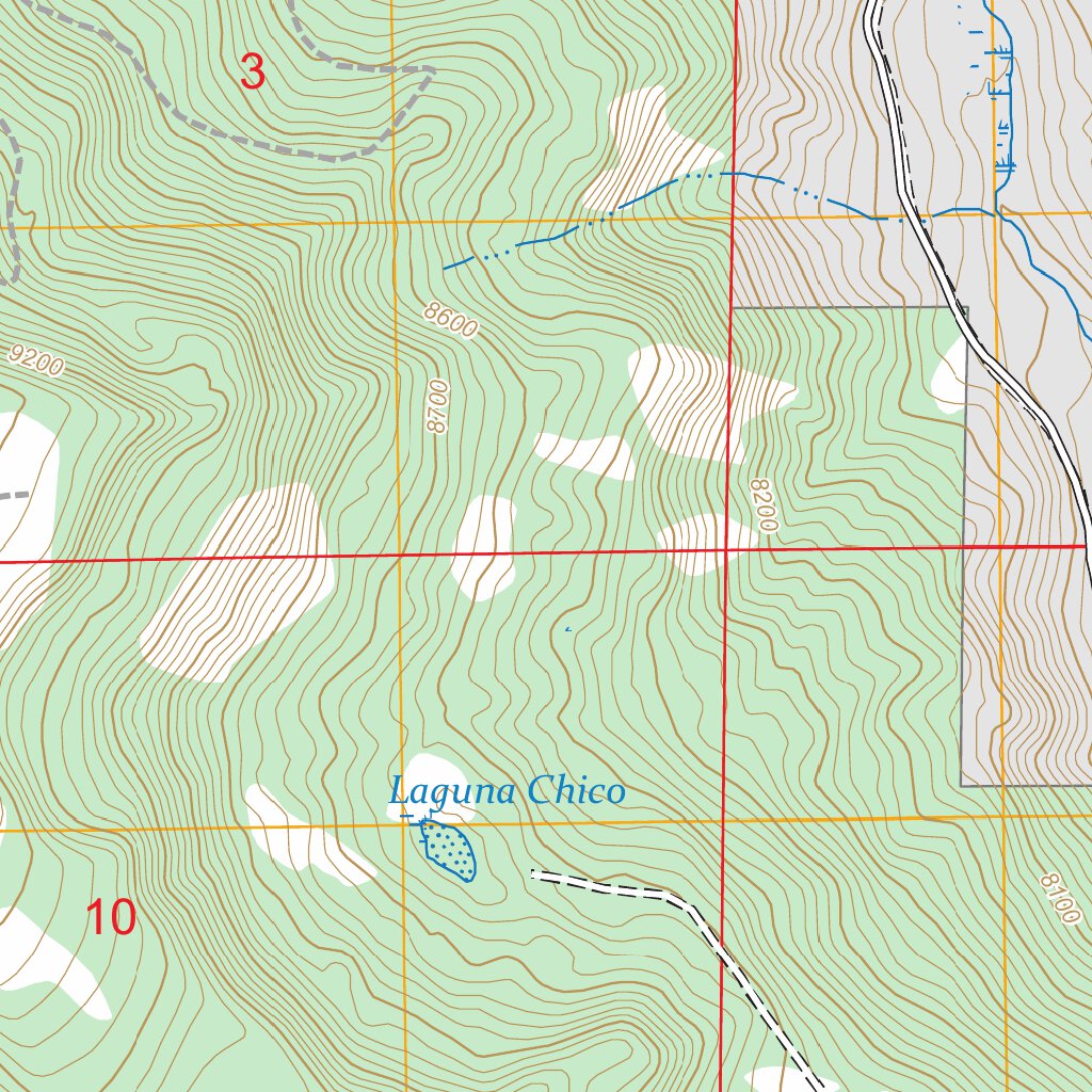 Mogote Peak, NM FSTopo Map by US Forest Service - Topo | Avenza Maps