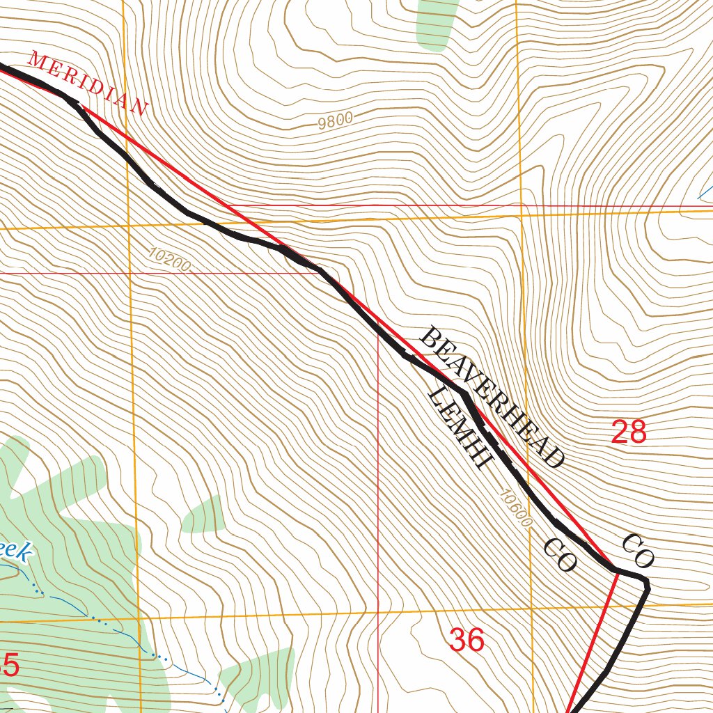 Morrison Lake, MT-ID FSTopo Map by US Forest Service - Topo | Avenza Maps