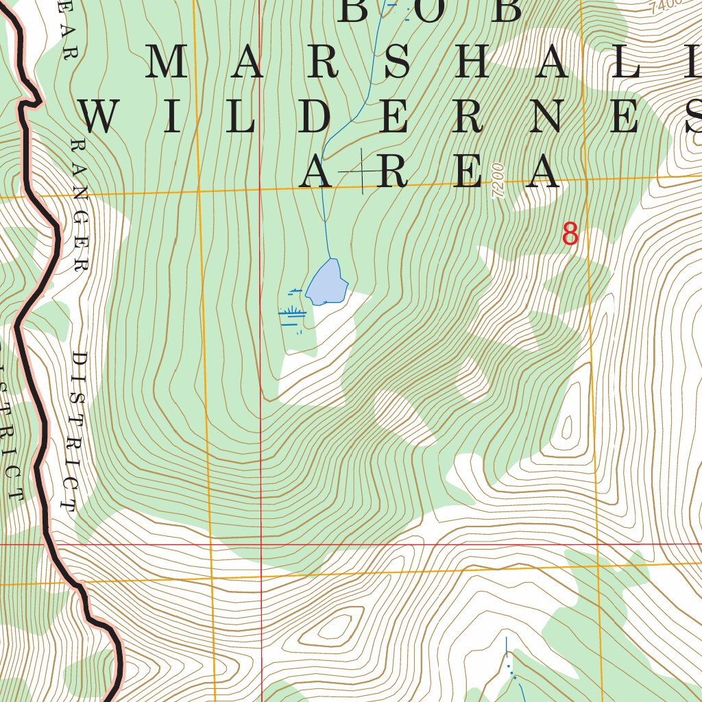 Morrell Lake, MT FSTopo Map by US Forest Service - Topo | Avenza Maps