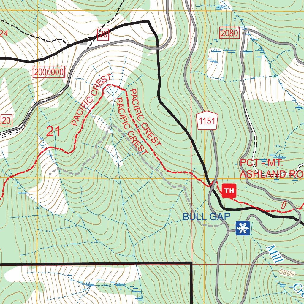 Mount Ashland, OR-CA FSTopo Map by US Forest Service - Topo | Avenza Maps