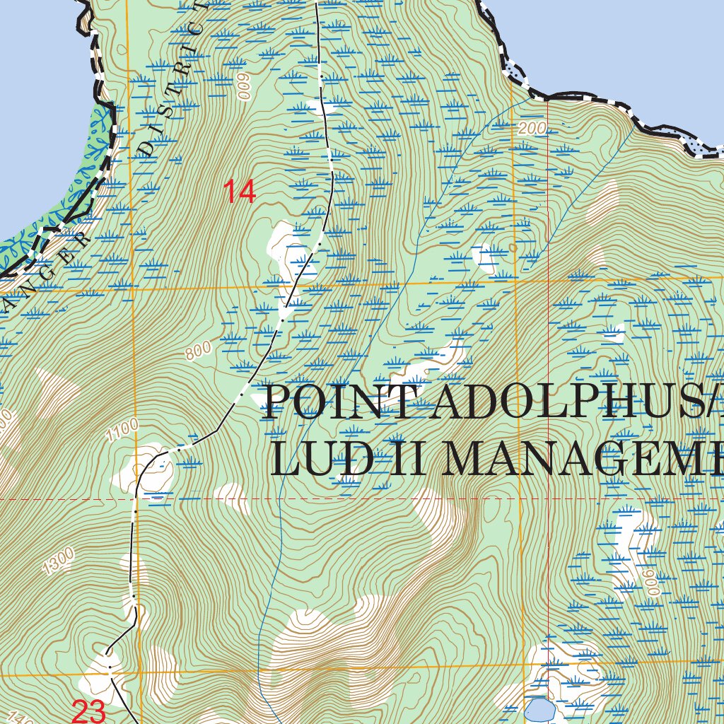 Mount Fairweather A-2 NE, AK FSTopo Map by US Forest Service - Topo ...