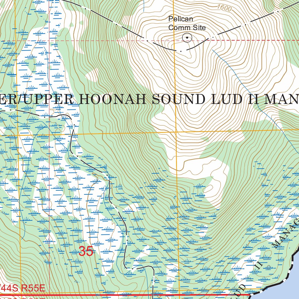 Mount Fairweather A-2 SE, AK FSTopo Map by US Forest Service - Topo ...