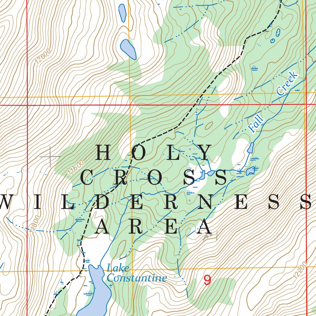Mount of the Holy Cross, CO FSTopo Map by US Forest Service - Topo ...