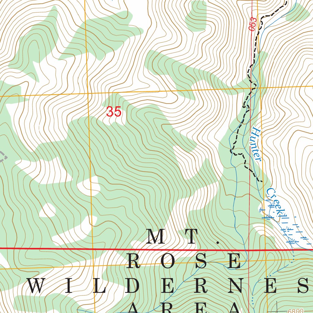 Mount Rose NW, NV FSTopo Map by US Forest Service - Topo | Avenza Maps