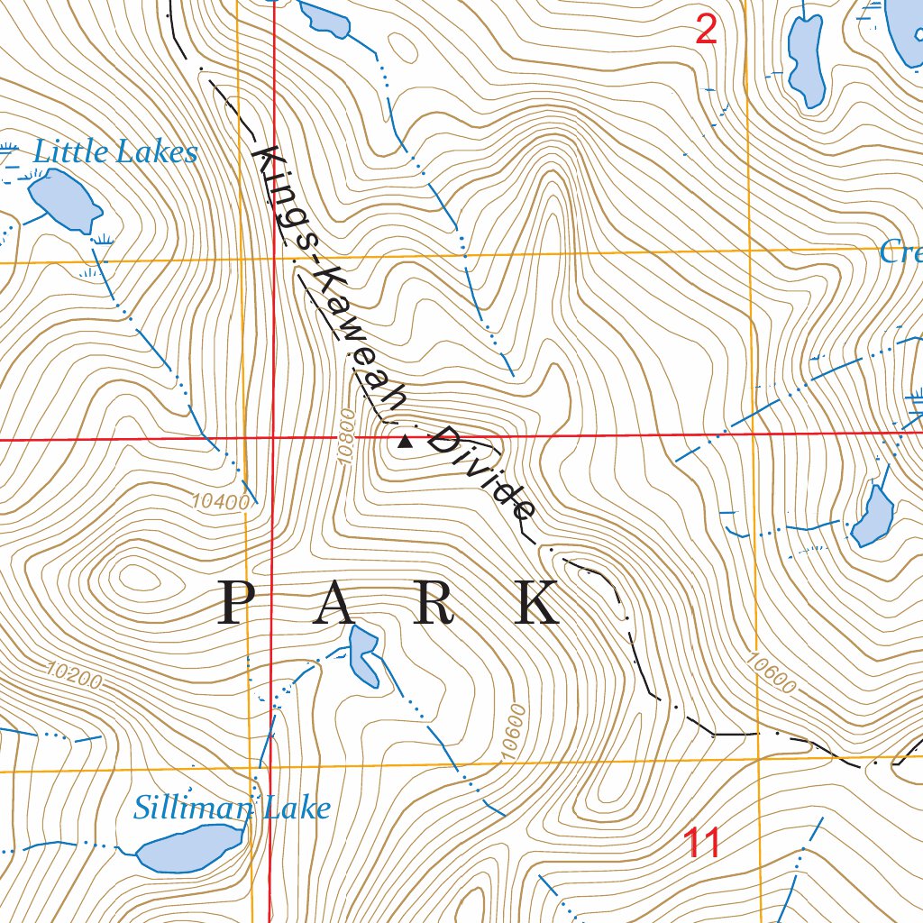 Mount Silliman, CA FSTopo Map by US Forest Service - Topo | Avenza Maps