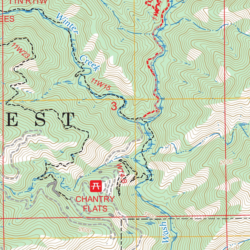 Mount Wilson, CA FSTopo Map by US Forest Service - Topo | Avenza Maps