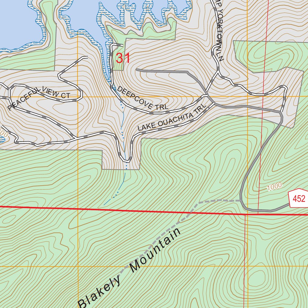 Mountain Pine, AR FSTopo Map by US Forest Service - Topo | Avenza Maps