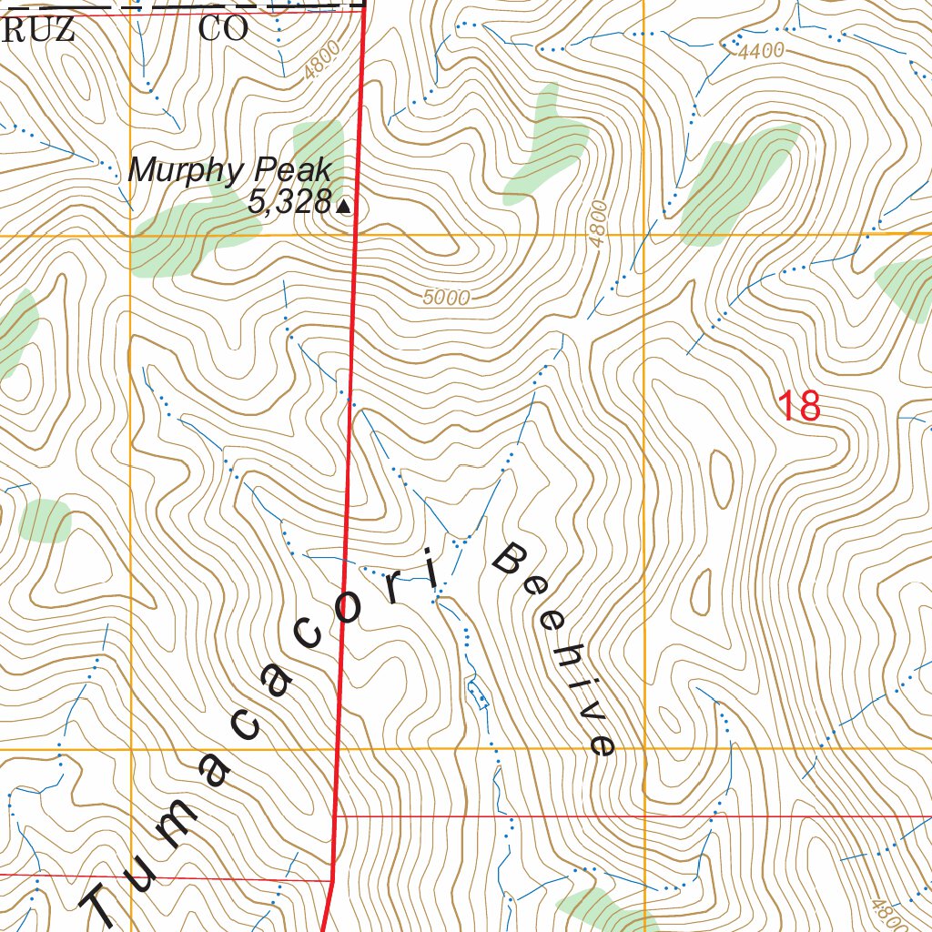 Murphy Peak, AZ FSTopo Map by US Forest Service - Topo | Avenza Maps