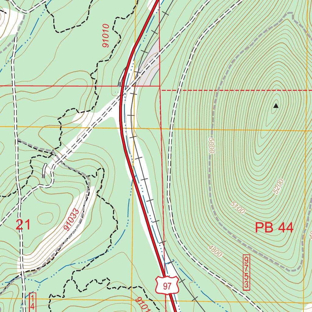 Muttonchop Butte, OR FSTopo Map by US Forest Service - Topo | Avenza Maps