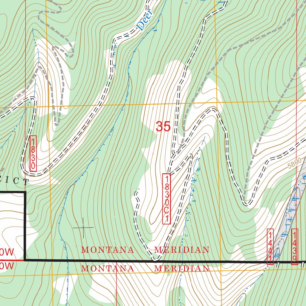 Nevada Lake, MT FSTopo Map by US Forest Service - Topo | Avenza Maps