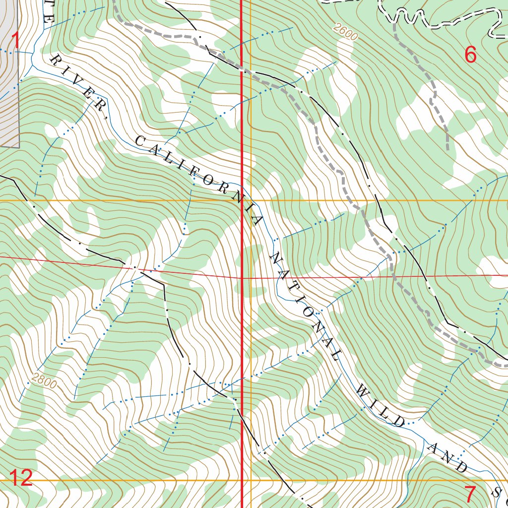 Newhouse Ridge, CA FSTopo Map by US Forest Service - Topo | Avenza Maps