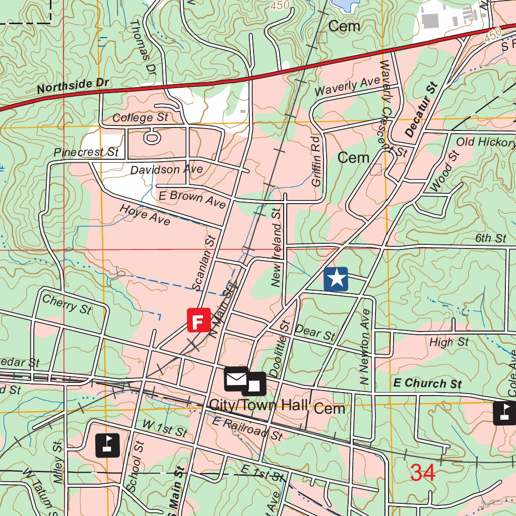 Newton, MS FSTopo Map by US Forest Service - Topo | Avenza Maps