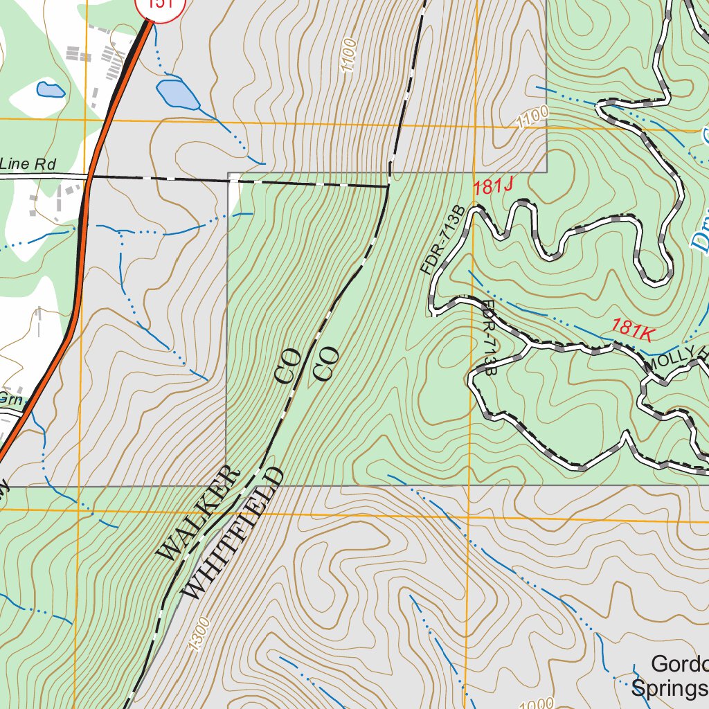 Nickajack Gap, GA FSTopo Map by US Forest Service - Topo | Avenza Maps