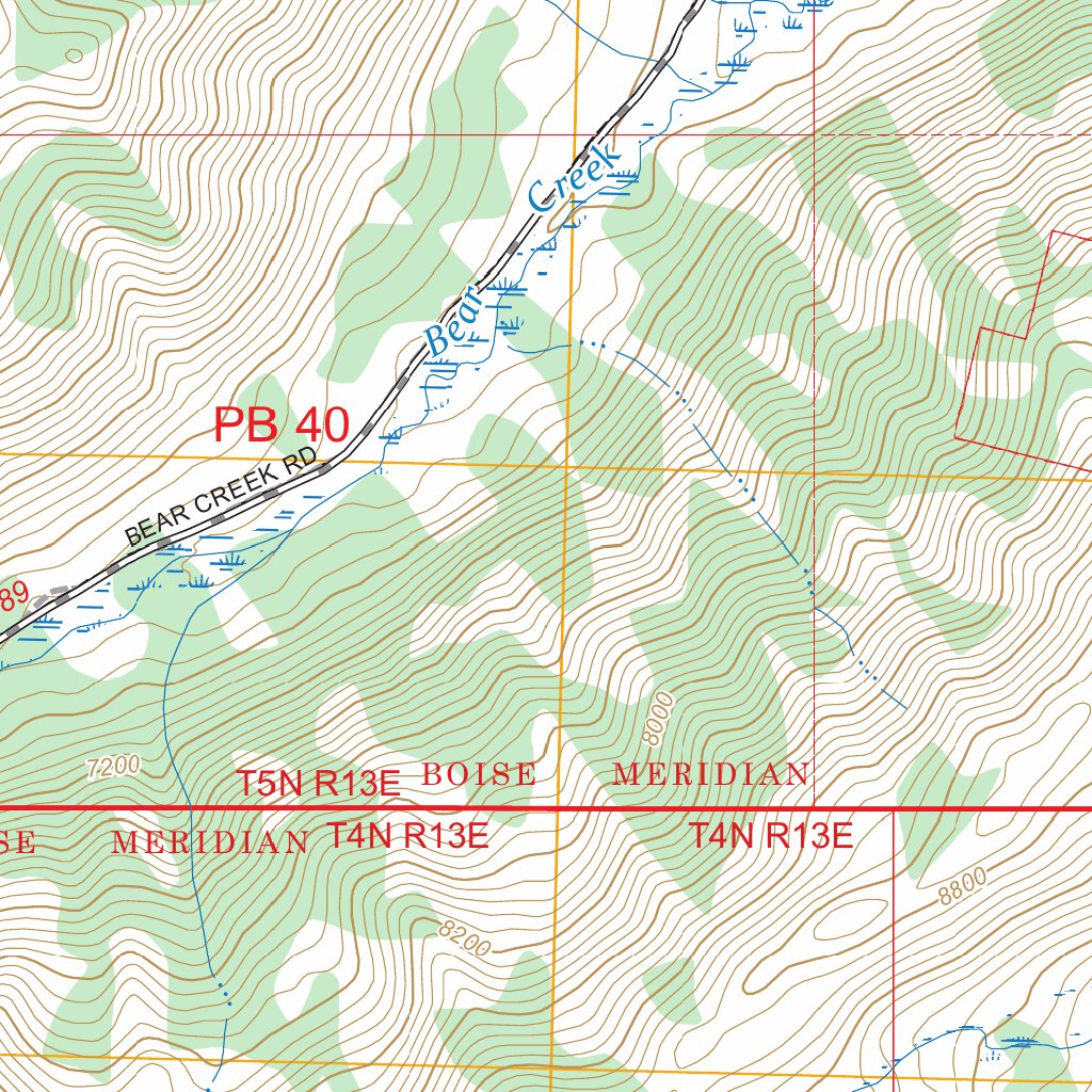 Newman Peak, ID FSTopo Map by US Forest Service - Topo | Avenza Maps