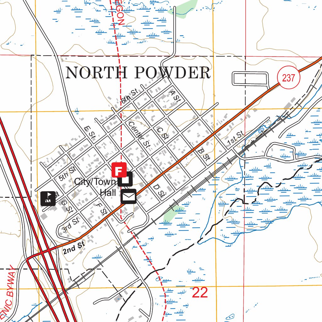 North Powder, OR FSTopo Map by US Forest Service - Topo | Avenza Maps