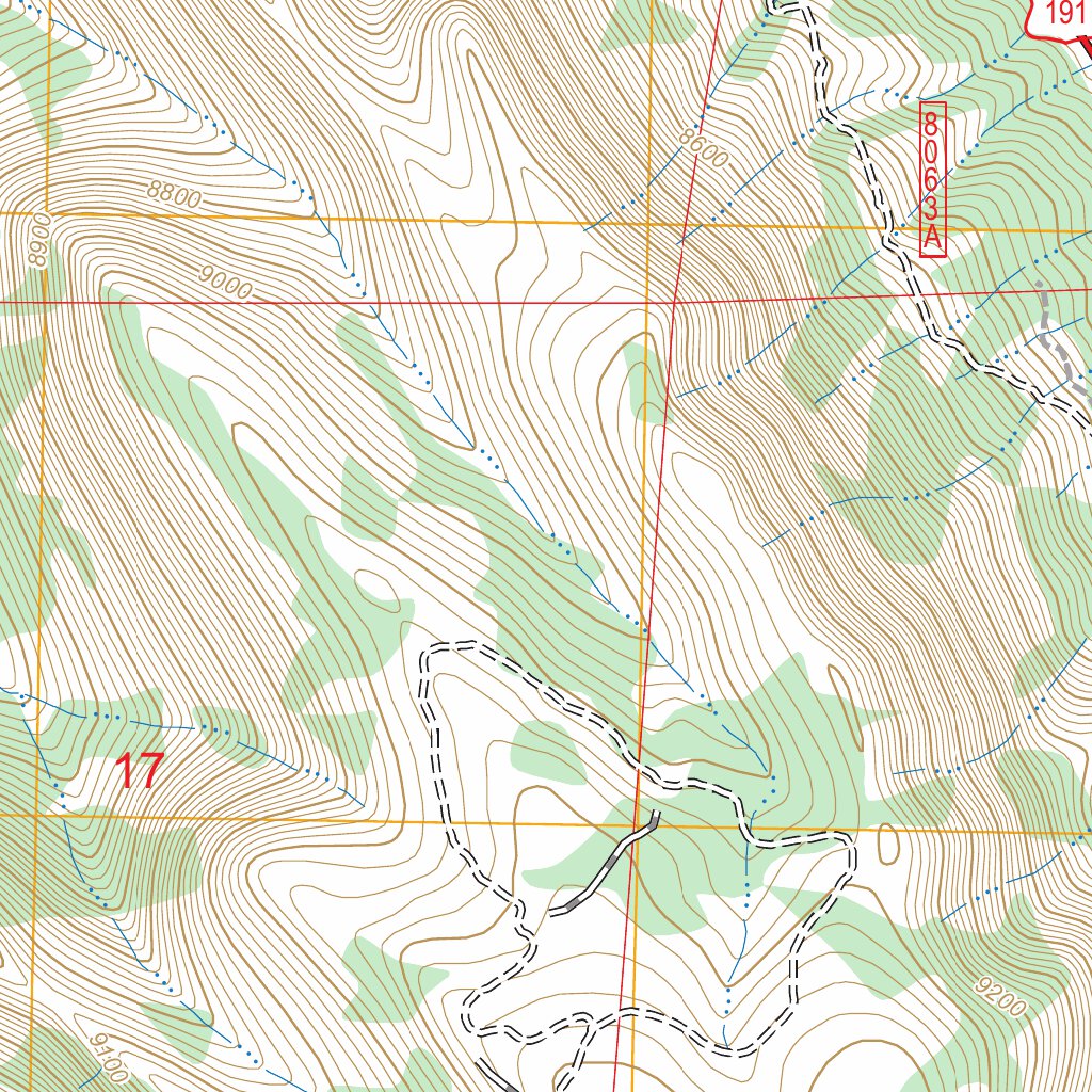 Nutrioso, AZ FSTopo Map by US Forest Service - Topo | Avenza Maps