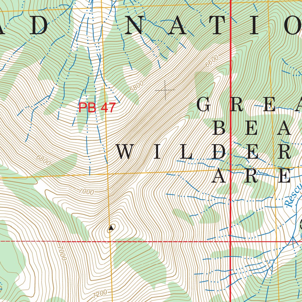 Nyack, MT FSTopo Map by US Forest Service - Topo | Avenza Maps