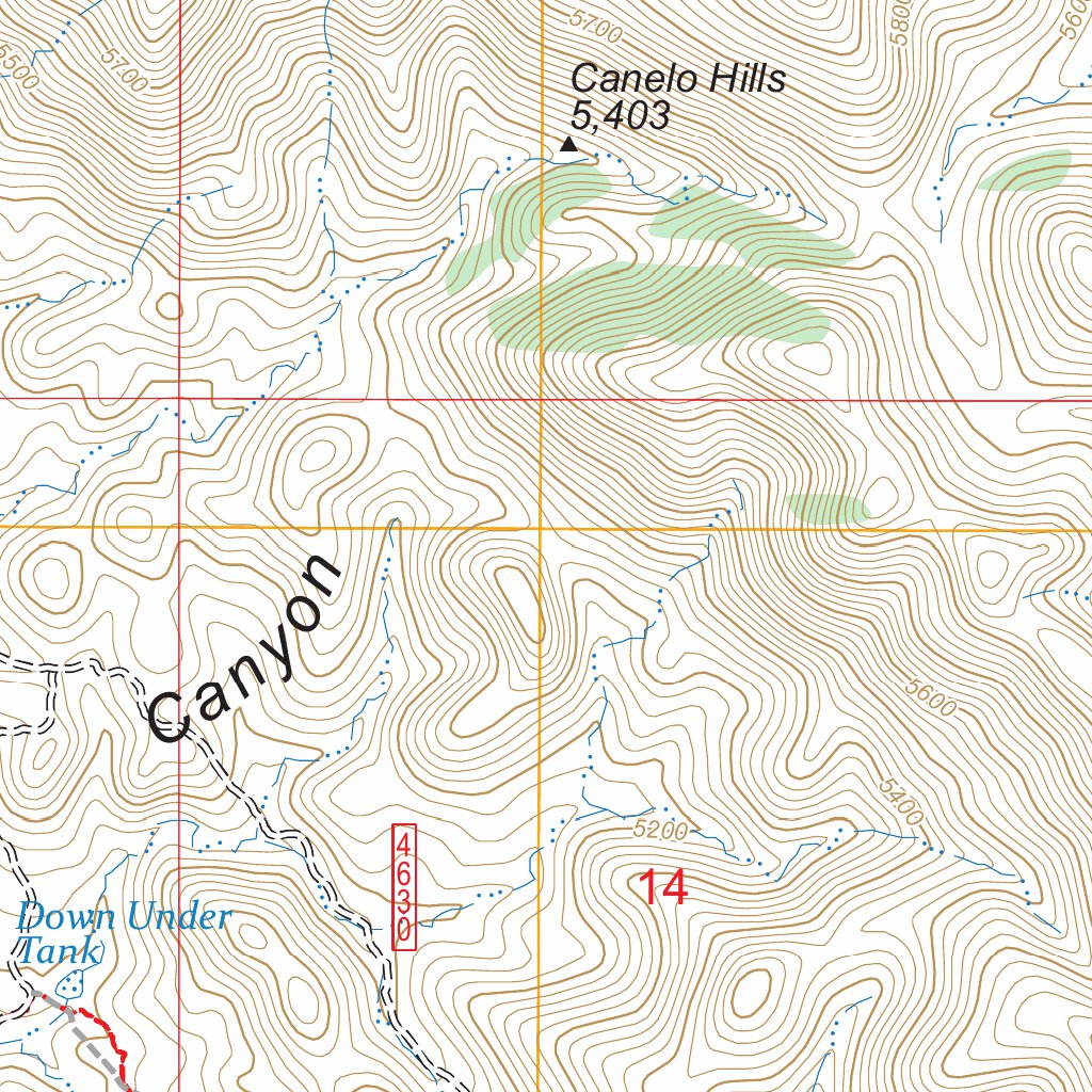 O'Donnell Canyon, AZ FSTopo Map by US Forest Service - Topo | Avenza Maps