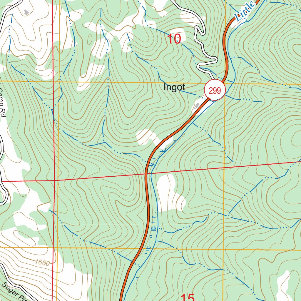 Oak Run, CA FSTopo Map by US Forest Service - Topo | Avenza Maps