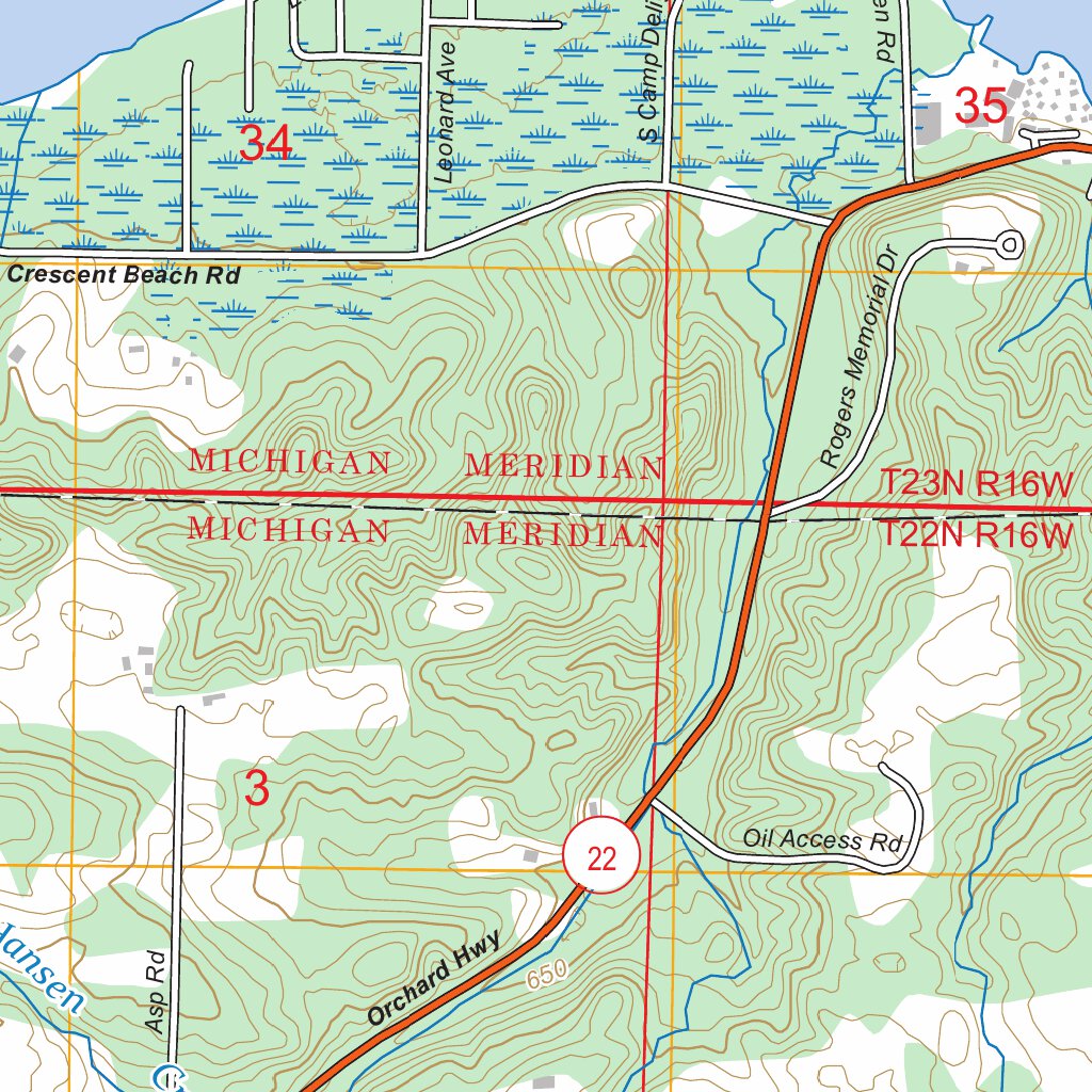 Onekama, MI FSTopo Map by US Forest Service - Topo | Avenza Maps