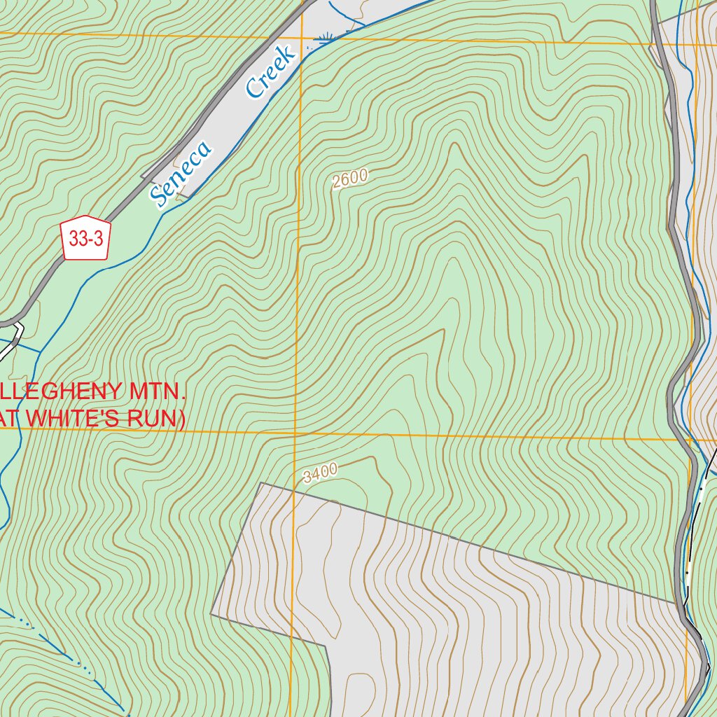 Onego, WV FSTopo Map by US Forest Service - Topo | Avenza Maps