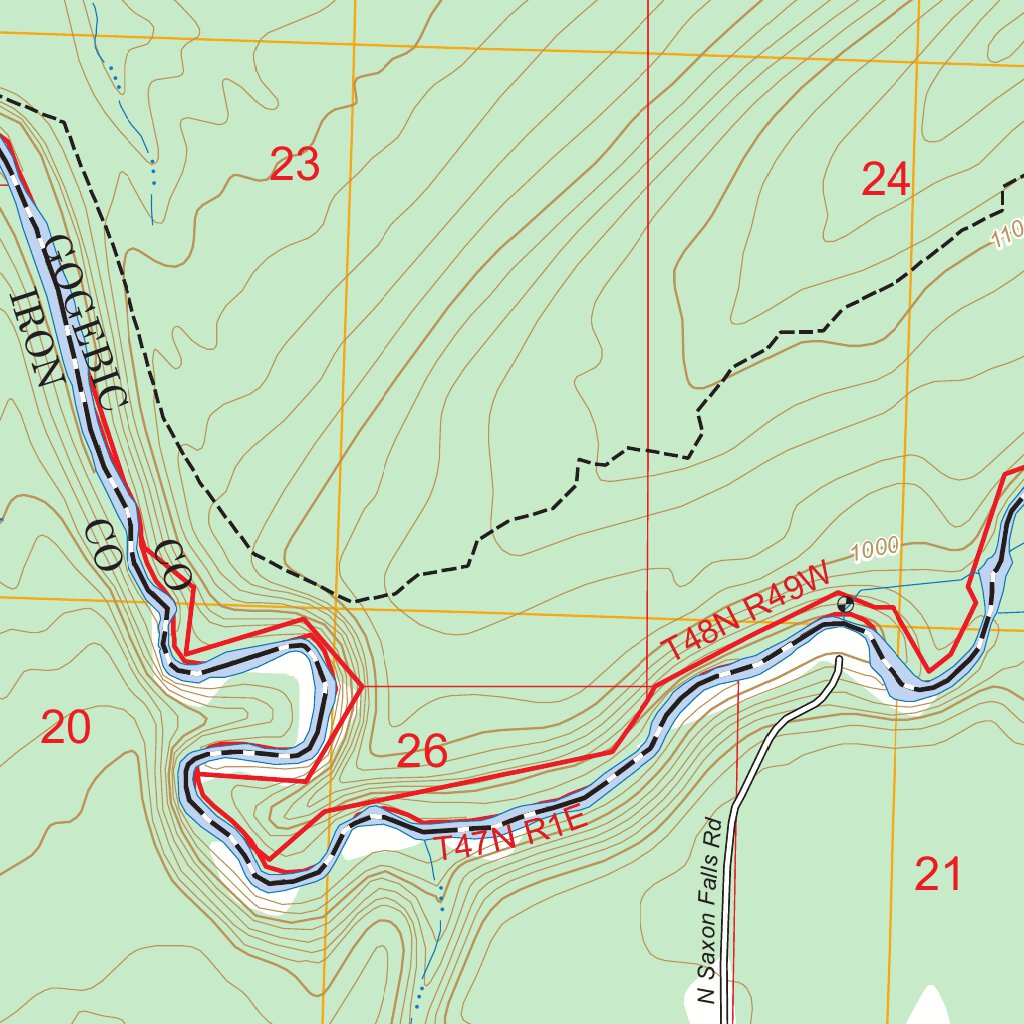 Oronto Bay, WI-MI FSTopo Map by US Forest Service - Topo | Avenza Maps