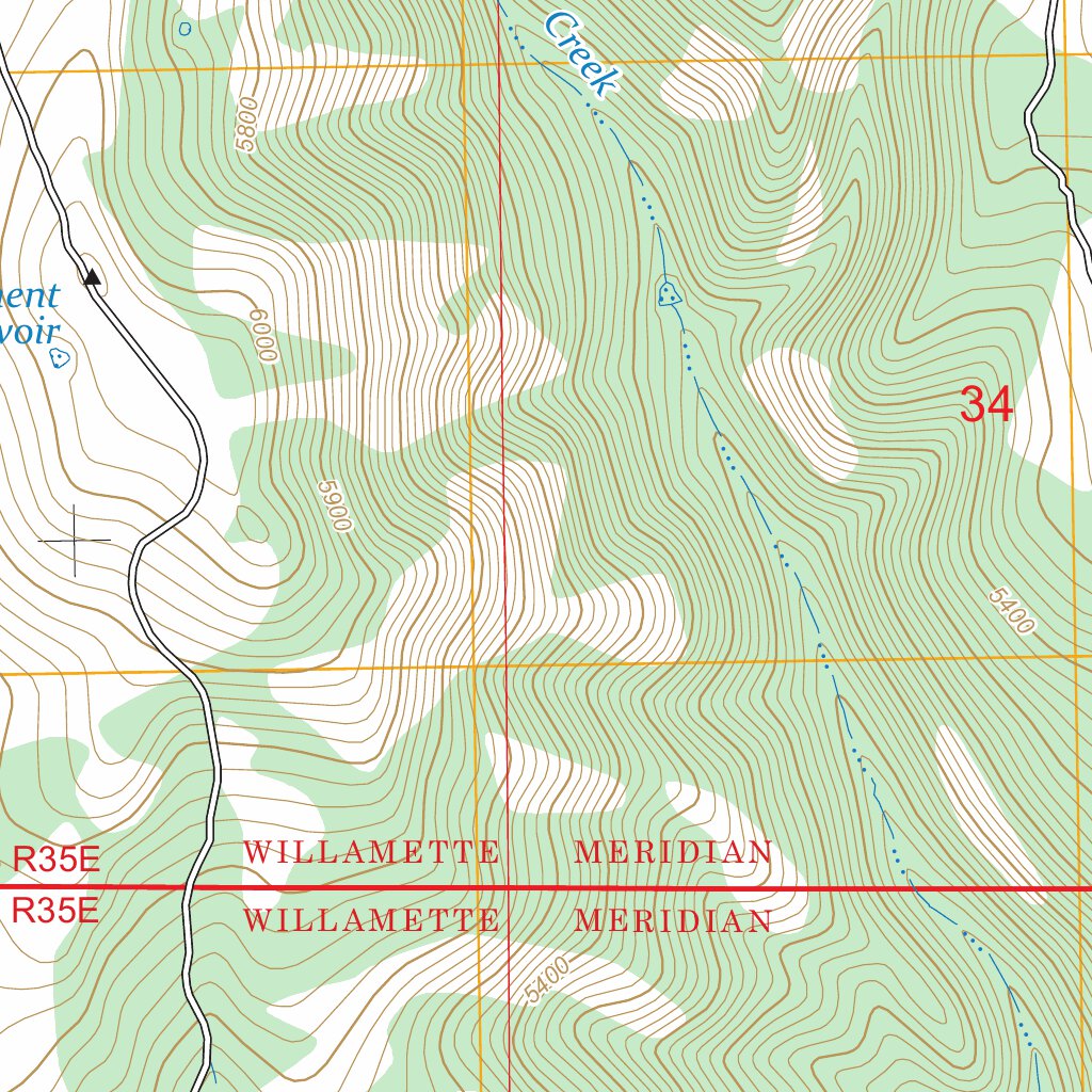 Otis Mountain, OR FSTopo Map by US Forest Service - Topo | Avenza Maps