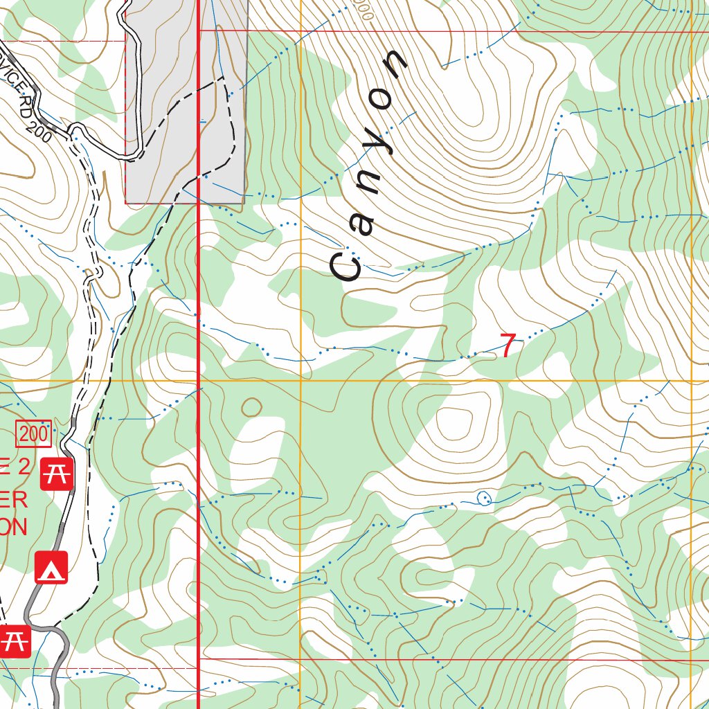 Oxbow Mountain, AZ FSTopo Map by US Forest Service - Topo | Avenza Maps