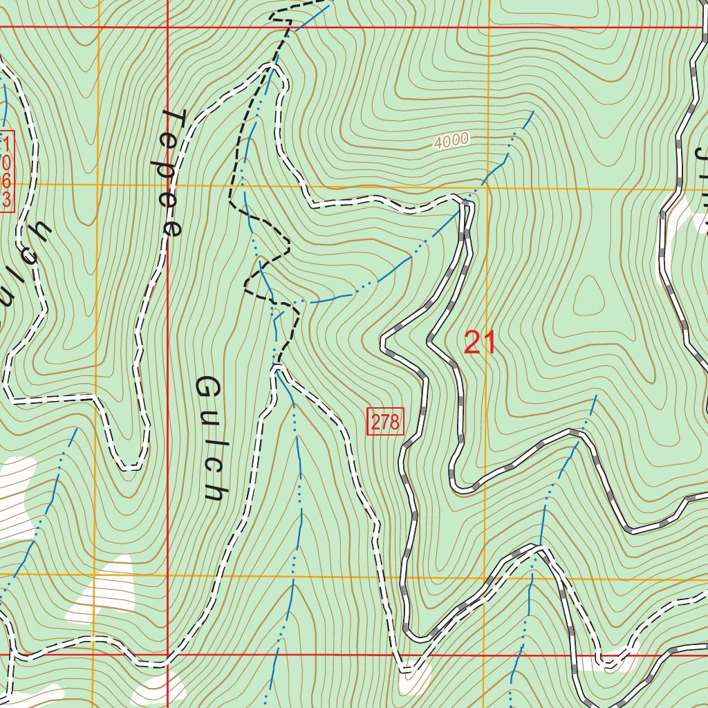 Packsaddle Mountain, ID FSTopo Map by US Forest Service - Topo | Avenza ...
