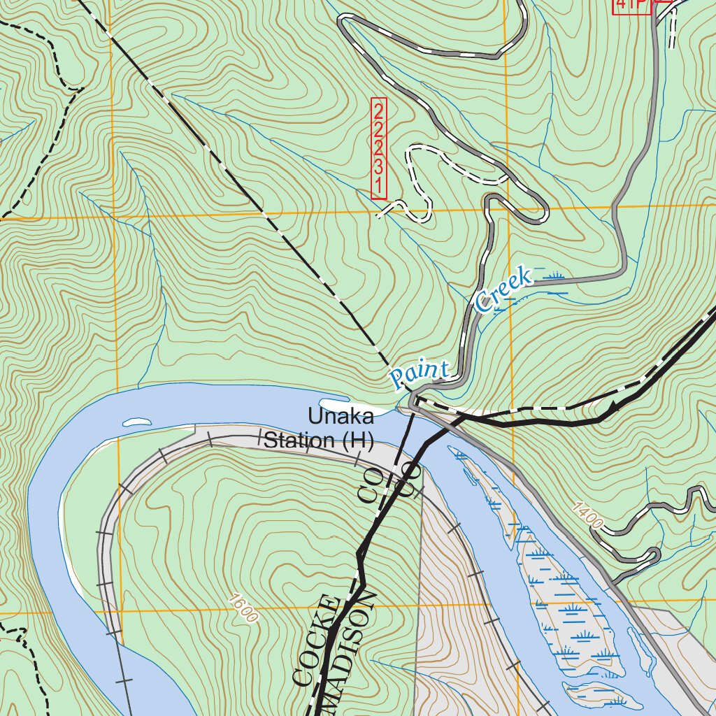 Paint Rock, NC-TN FSTopo Map by US Forest Service - Topo | Avenza Maps