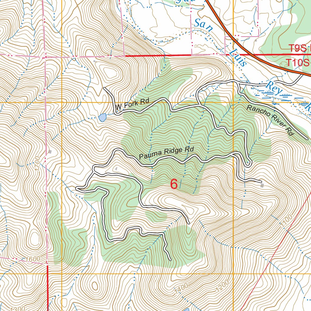 Pala, CA FSTopo Map by US Forest Service - Topo | Avenza Maps