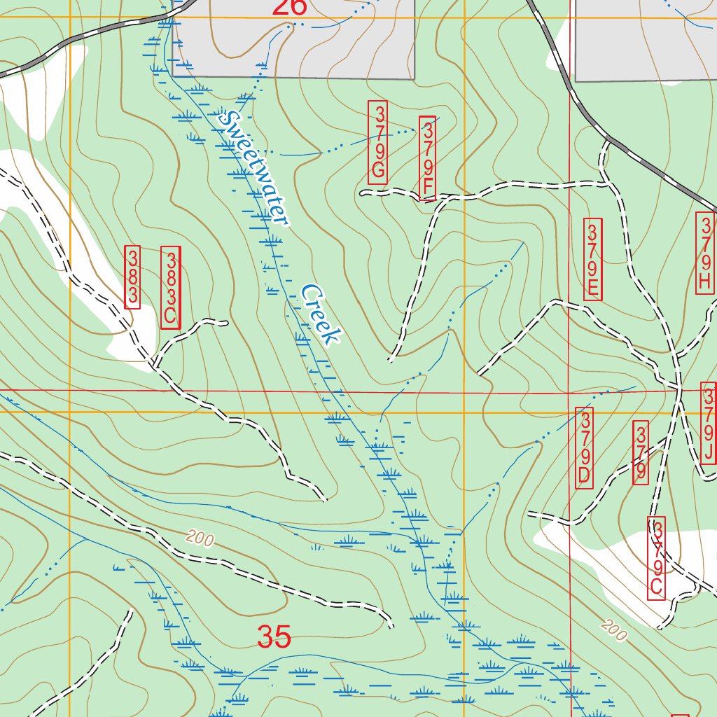 Parker Springs, AL FSTopo Map by US Forest Service - Topo | Avenza Maps