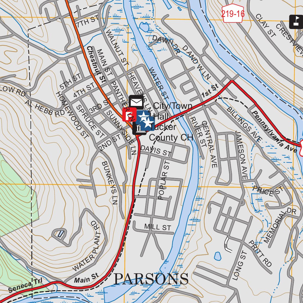 Parsons, WV FSTopo Map by US Forest Service - Topo | Avenza Maps