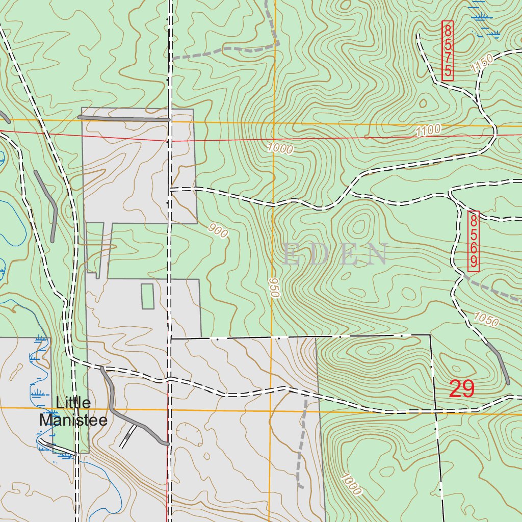 Peacock, MI FSTopo Map by US Forest Service - Topo | Avenza Maps