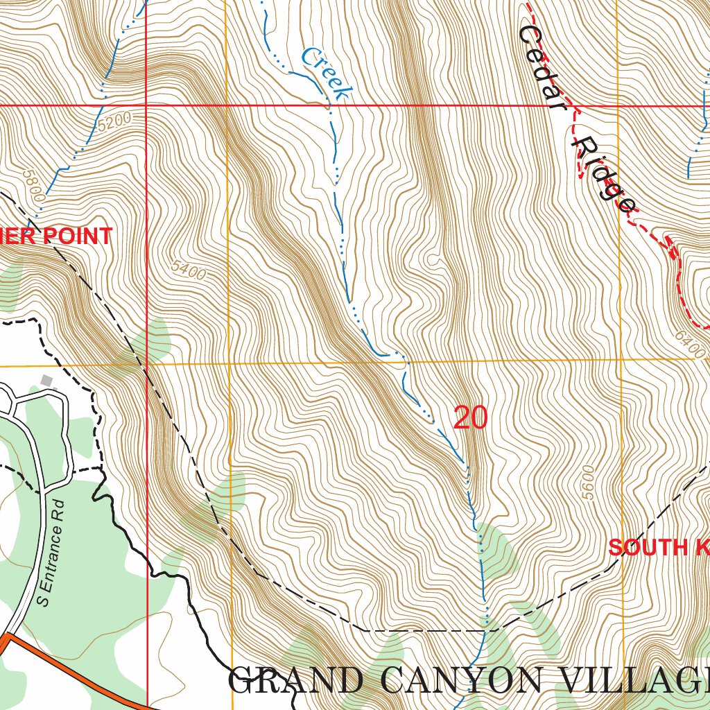 Phantom Ranch, AZ FSTopo Map by US Forest Service - Topo | Avenza Maps