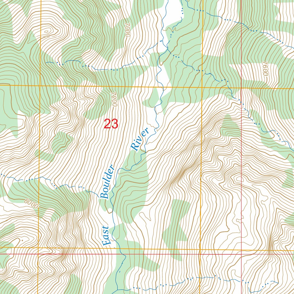 Picket Pin Mountain, MT FSTopo Map by US Forest Service - Topo | Avenza ...