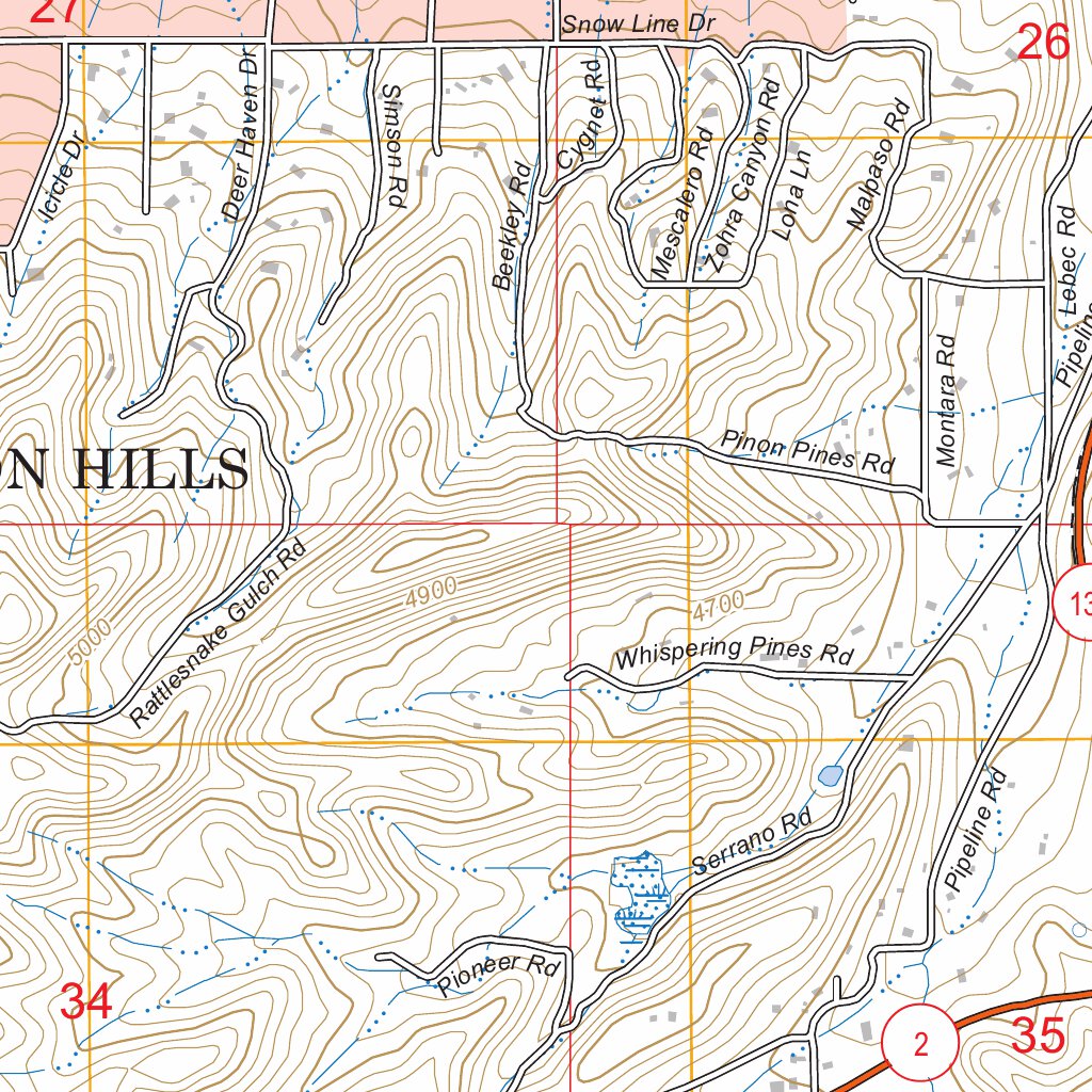 Phelan, CA FSTopo Map by US Forest Service - Topo | Avenza Maps