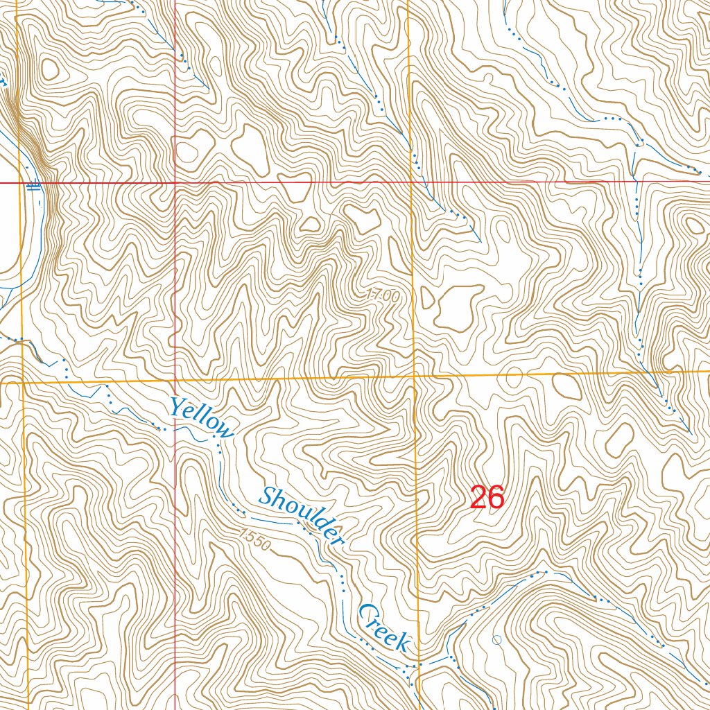 Pierre SW, SD FSTopo Map by US Forest Service - Topo | Avenza Maps
