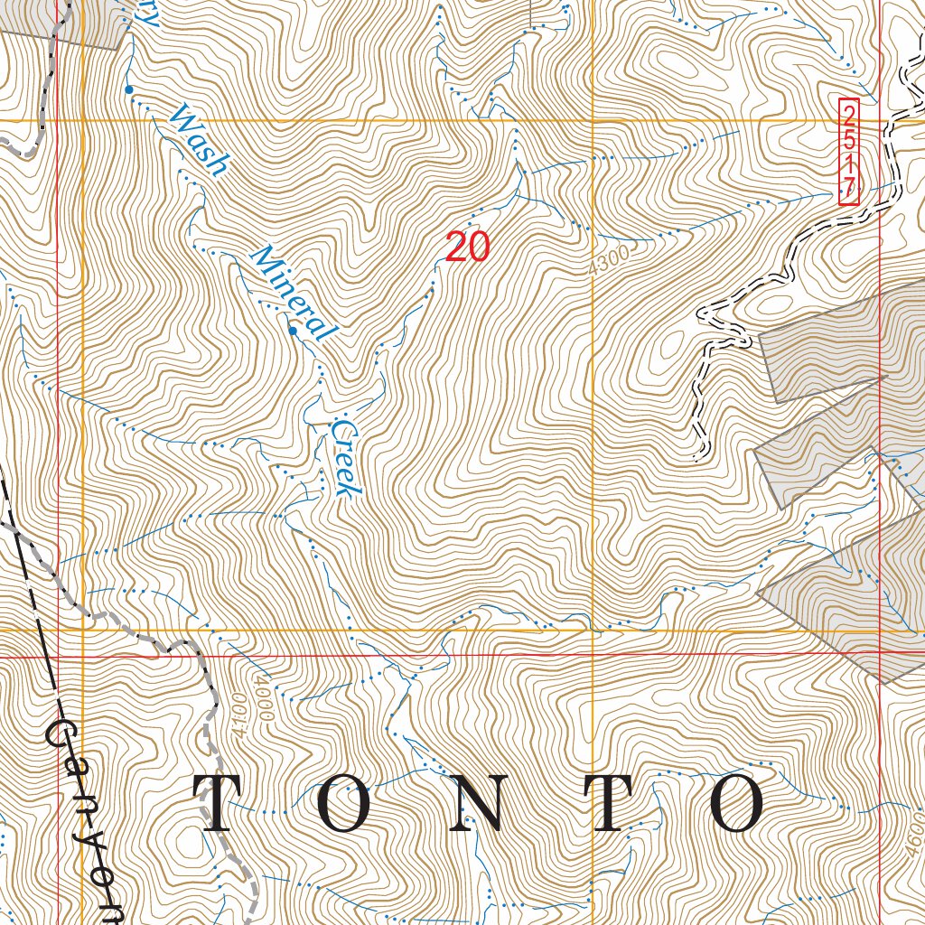 Pinal Ranch, AZ FSTopo Map by US Forest Service - Topo | Avenza Maps