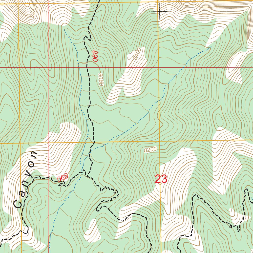 Podunk Creek, UT FSTopo Map by US Forest Service - Topo | Avenza Maps