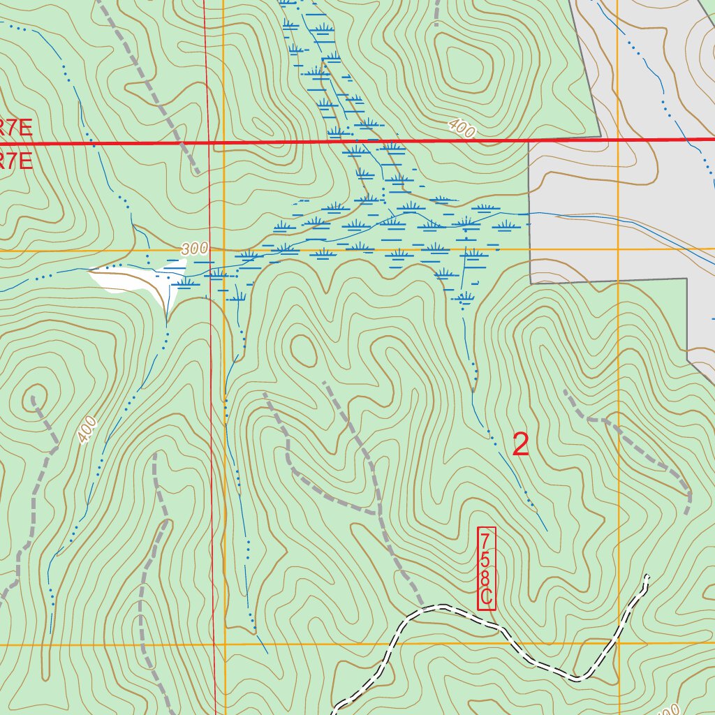Pondville, AL FSTopo Map by US Forest Service - Topo | Avenza Maps
