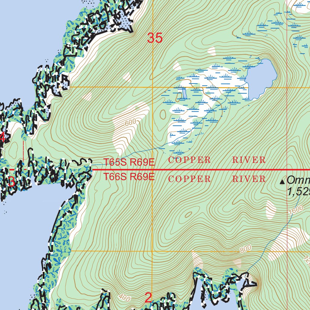 Port Alexander A-3 NE, AK FSTopo Map by US Forest Service - Topo ...