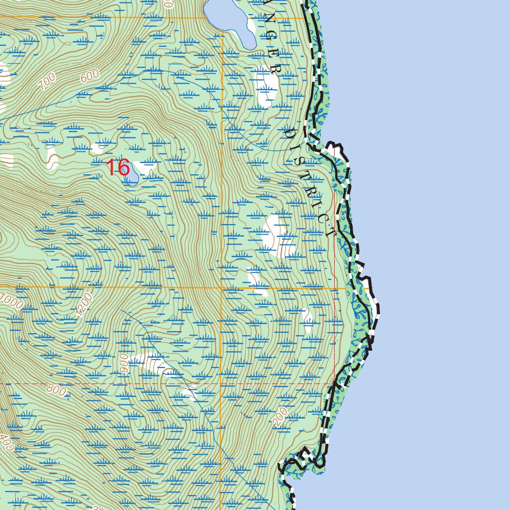 Port Alexander B-2 NW, AK FSTopo Map by US Forest Service - Topo ...