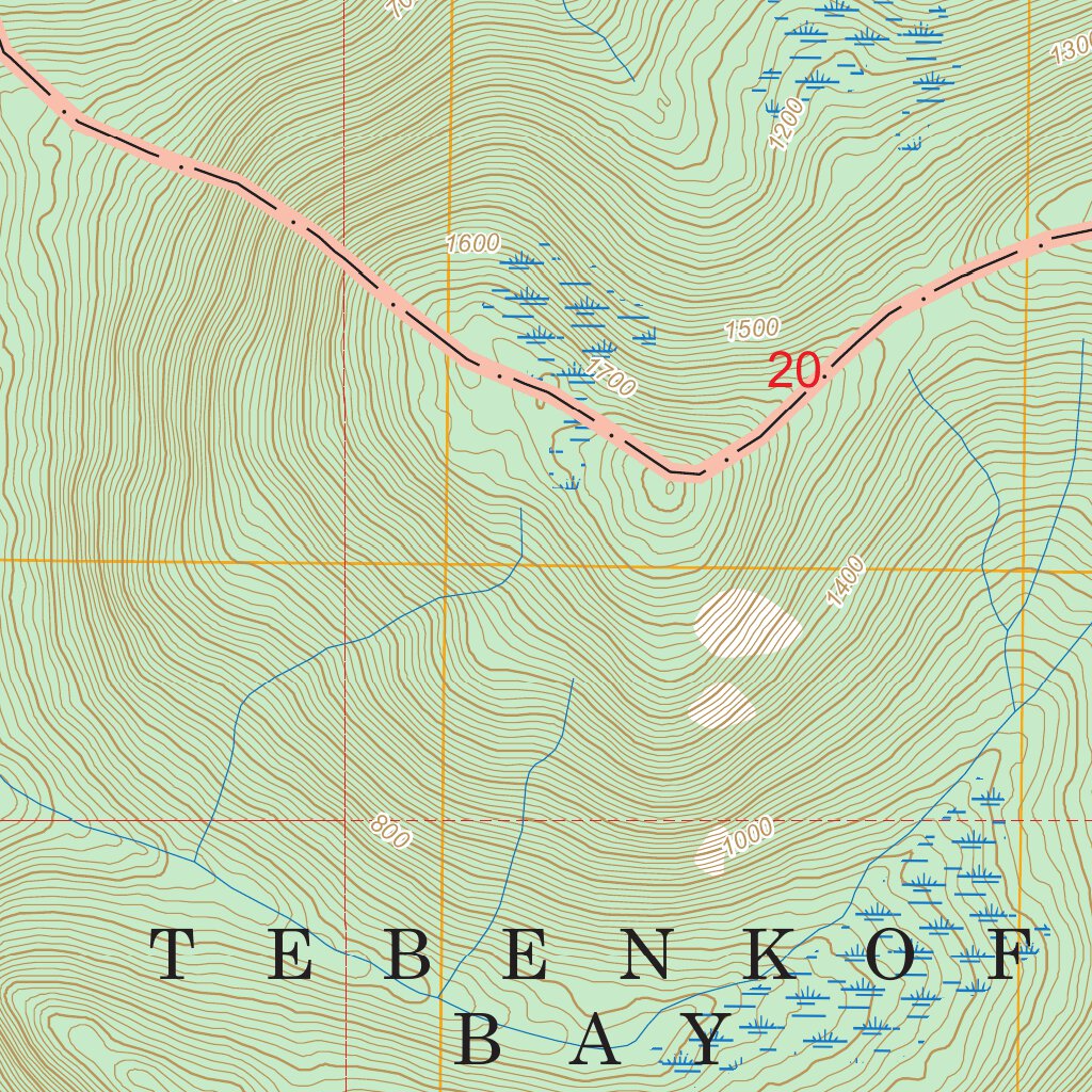 Port Alexander C-1 SW, AK FSTopo Map by US Forest Service - Topo ...