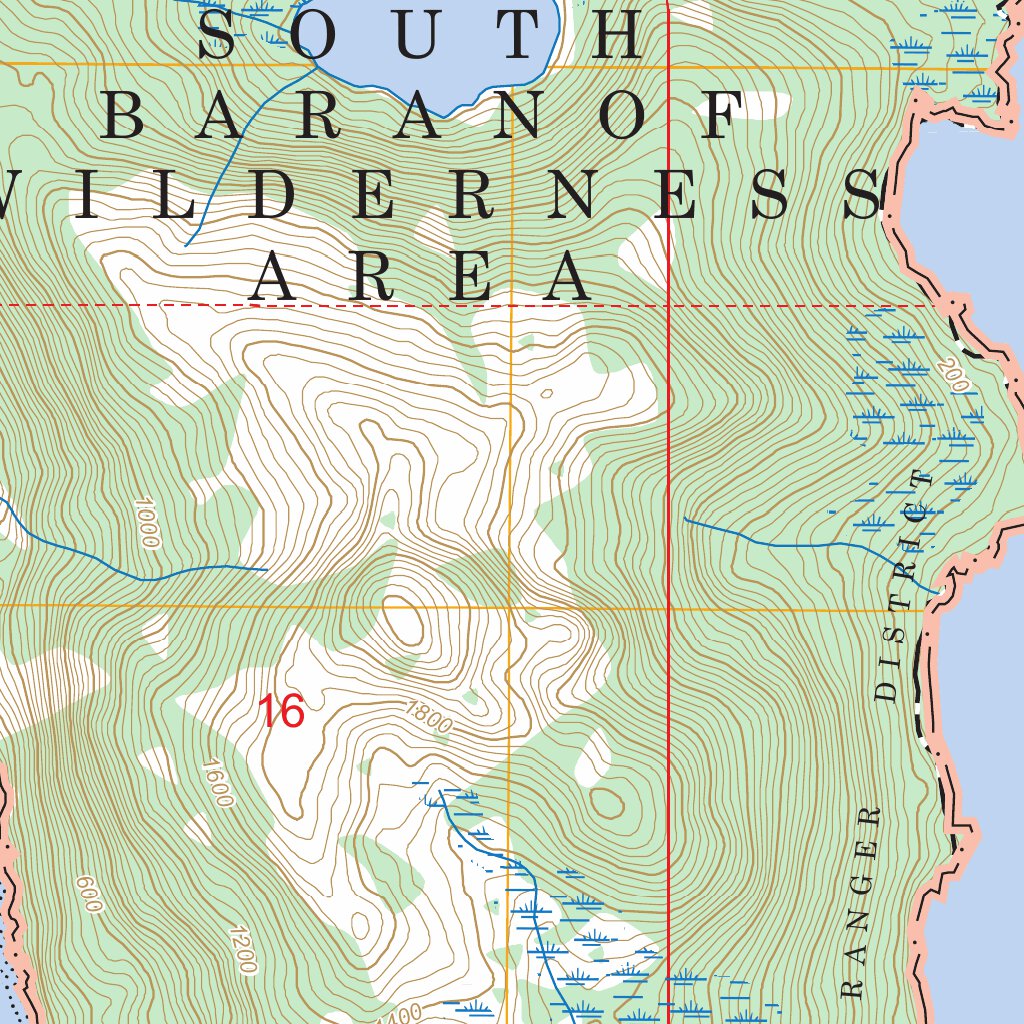 Port Alexander C-2 SW, AK FSTopo Map by US Forest Service - Topo ...