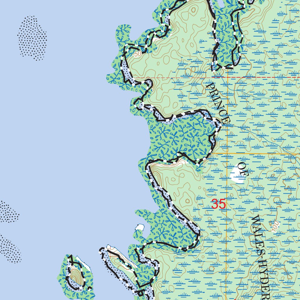 Port Alexander D-2 NE, AK FSTopo Map by US Forest Service - Topo ...