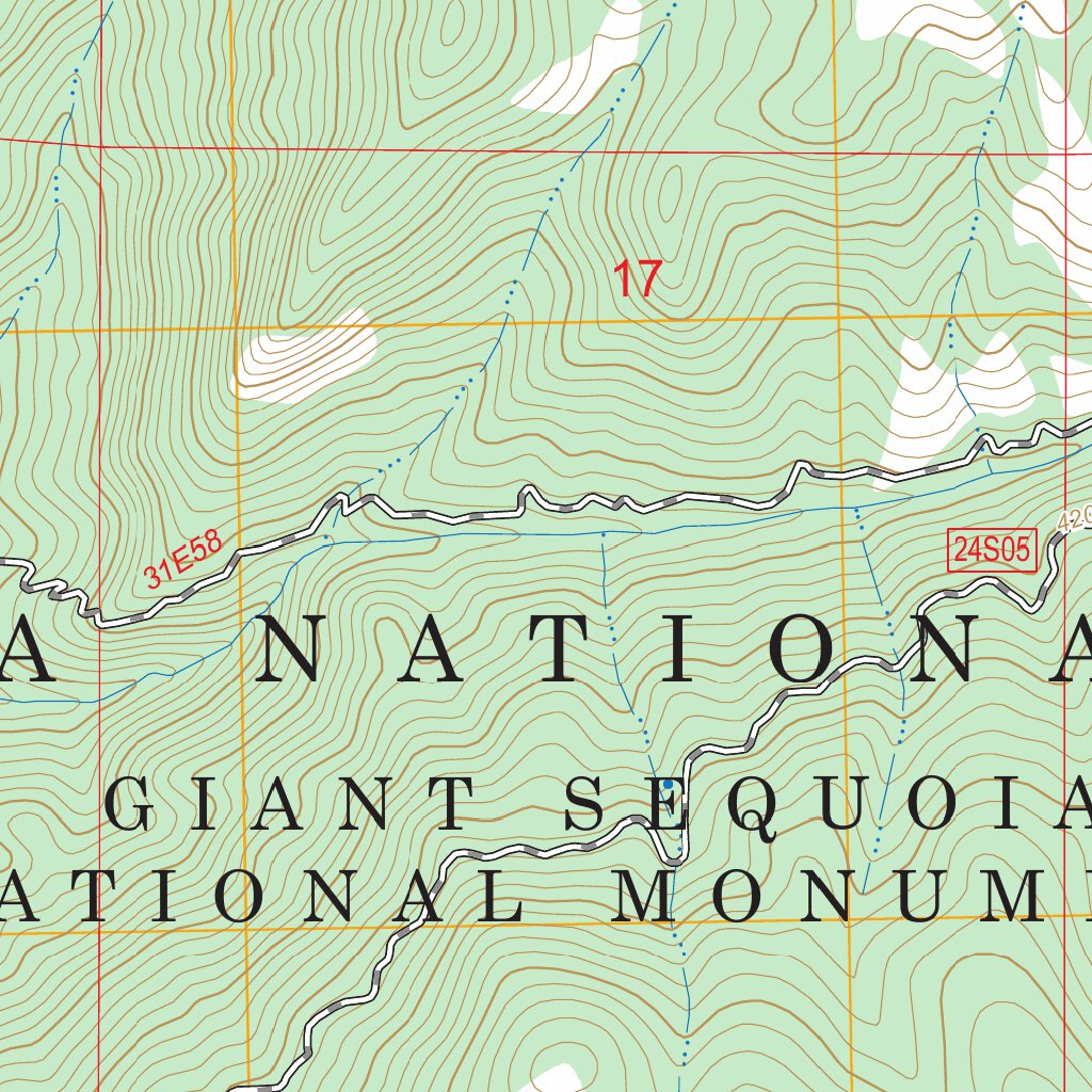 Posey, CA FSTopo Map by US Forest Service - Topo | Avenza Maps