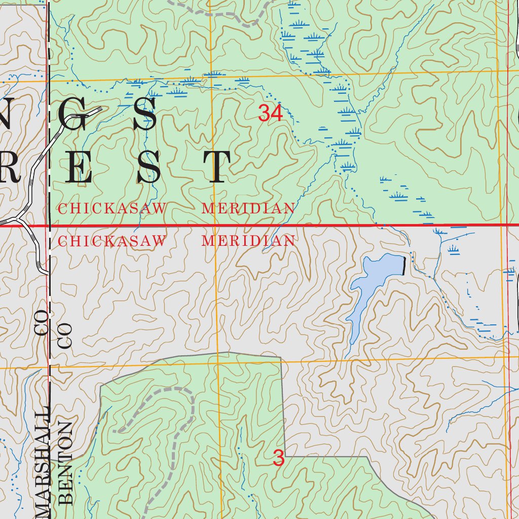Potts Camp, MS FSTopo Map by US Forest Service - Topo | Avenza Maps